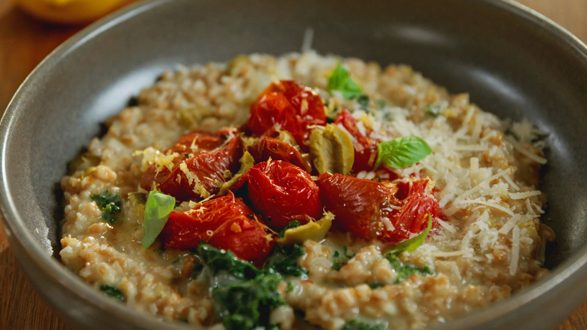 Farrotto aux tomates rôties | Cuisinez | Télé-Québec
