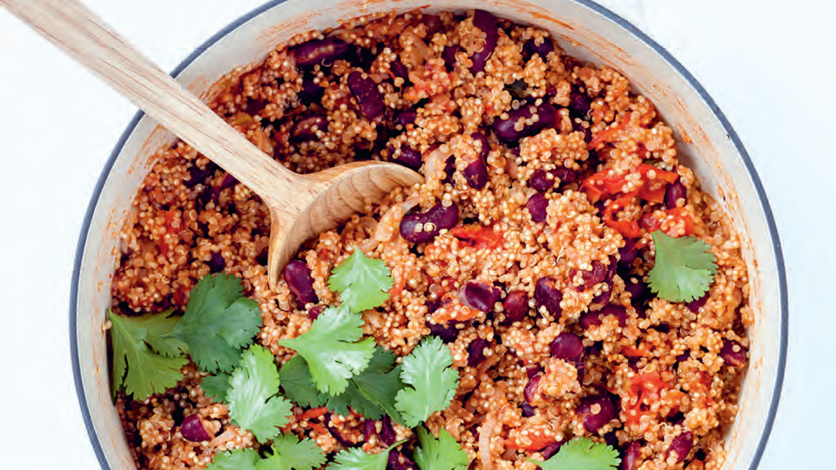 Quinoa aux tomates et aux haricots rouges | Cuisinez | Télé-Québec